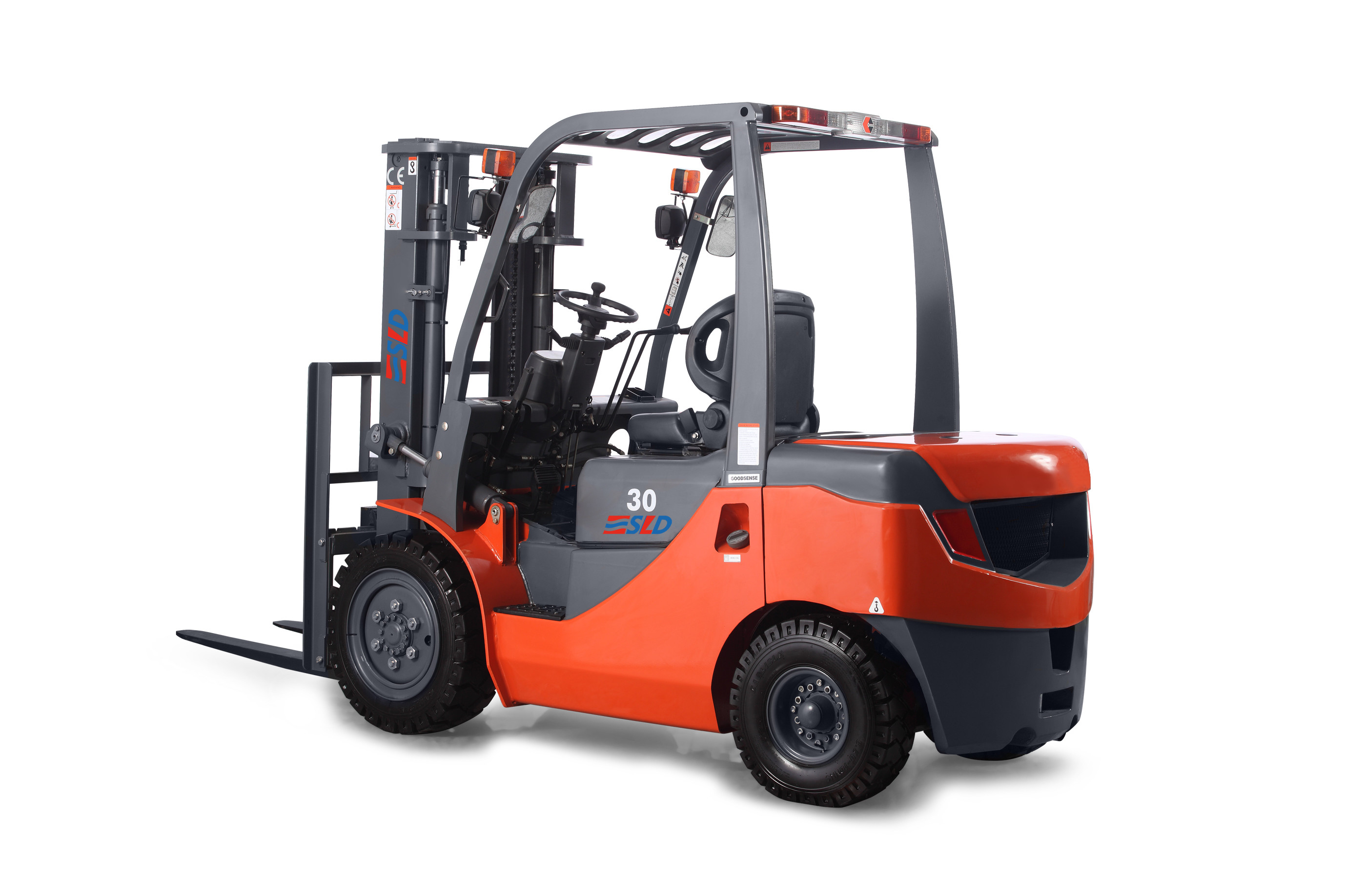 3m FD30 3000kg Diesel 3 Ton Forklift Truck With Side Shift