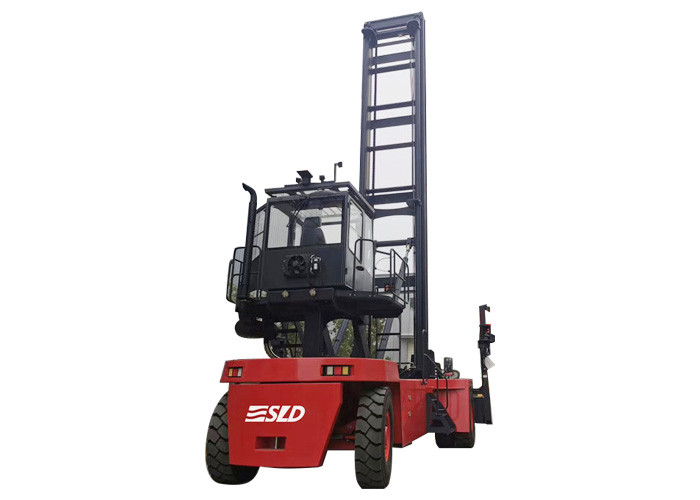 Red Empty Container Handler with Kessler D102PL341 Drive Axle and ...