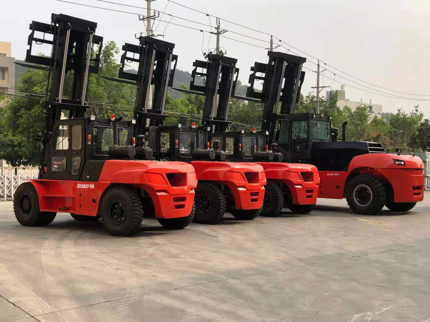 15000kgs Heavy Lift Forklift with Yuchai Engine 3000mm Mast Lifting ...